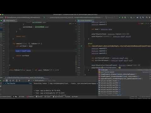 TDD with Kotlin - Linked List Implementation (pt. 2) - YouTube