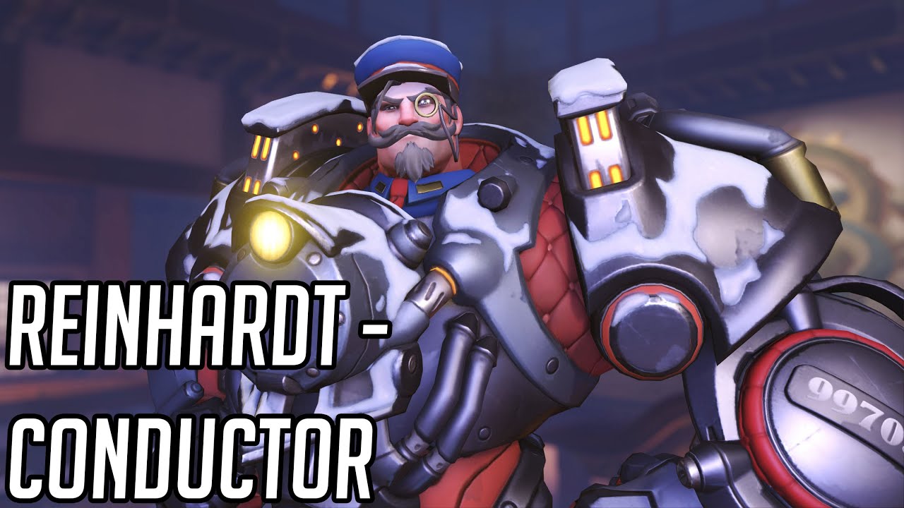 Reinhardt "Conductor" Skin Showcase - Overwatch 2 - YouTube