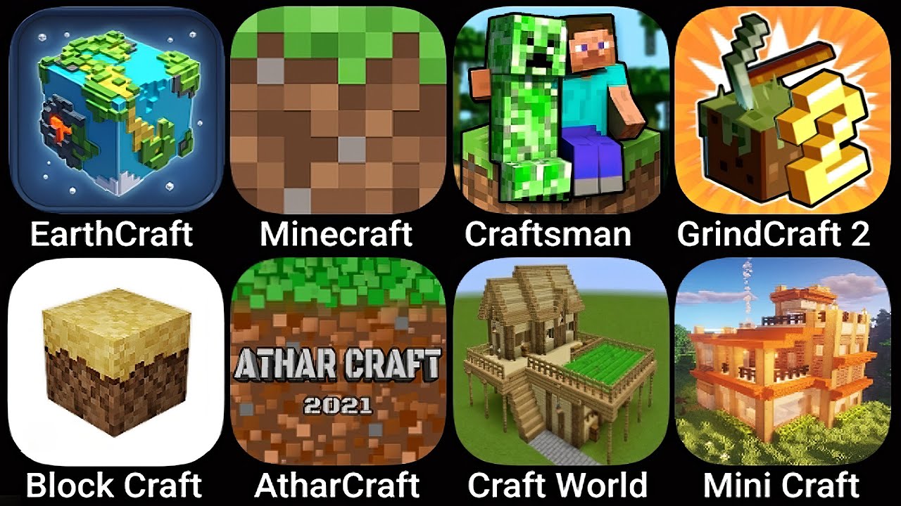EarthCraft,Minecraft,Craftsman Friends,GrindCraft 2,Block Craft ...