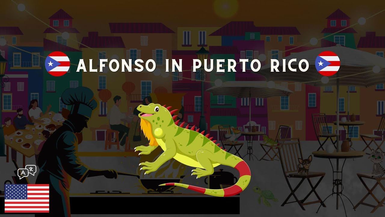 🇺🇸 Alfonso in Puerto Rico ENGLISH | Bedtime stories for kids ...