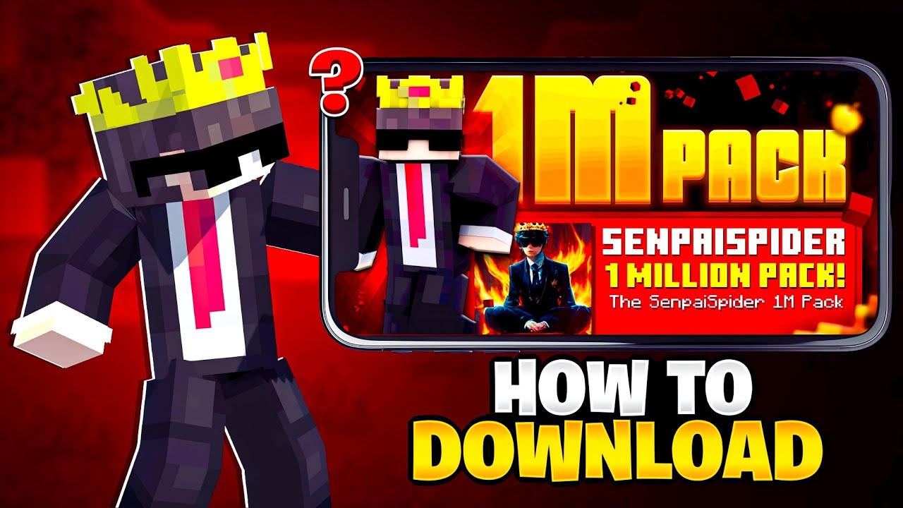 SenpaiSpider 1 Million Texture Pack 🤯🔥| Fps Boost (Must Watch) - YouTube