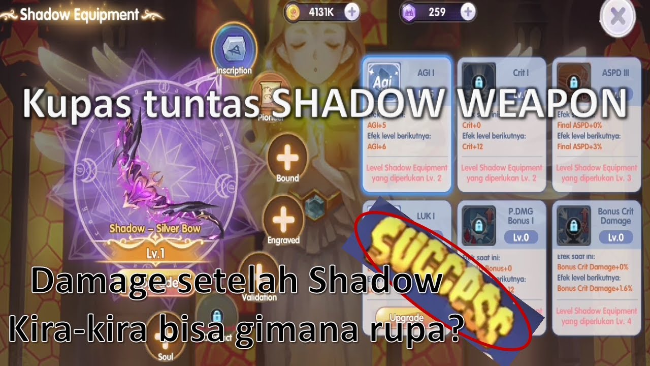 Ragnarok x generation SHADOW WEAPON trick and tips - YouTube