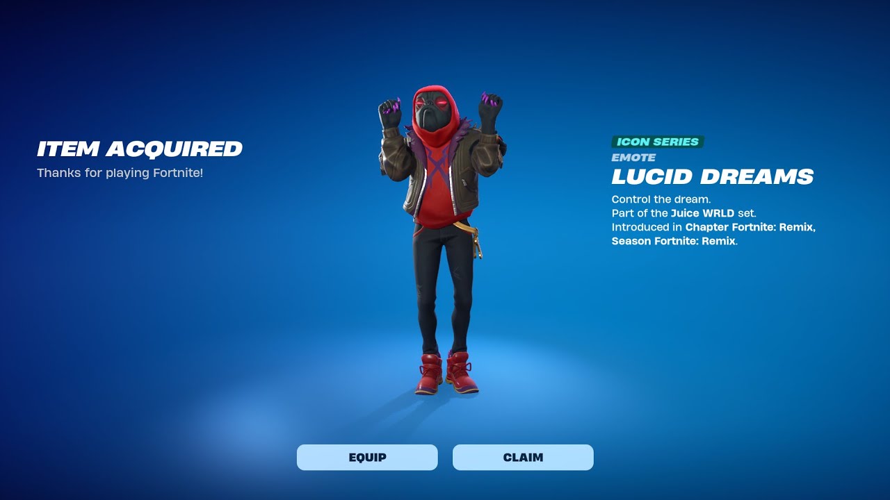New Lucid Dreams Emote in Fortnite! (Fortnite item shop) - YouTube