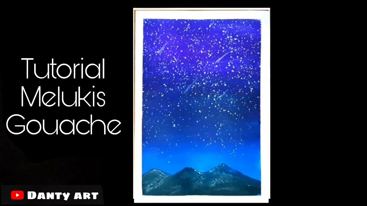 #17 | Melukis Gouache simple mudah - YouTube