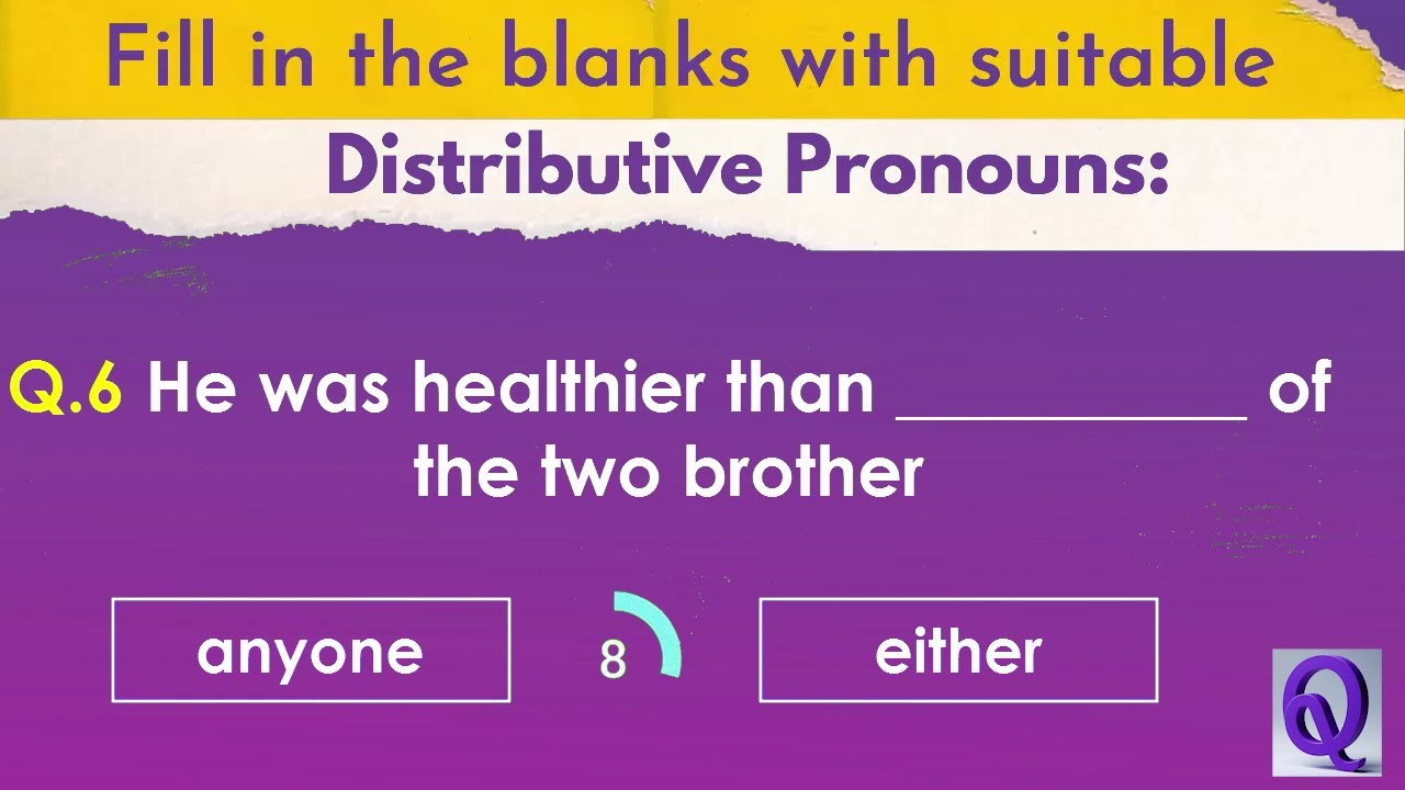 📖 Distributive Pronouns Quiz! 🏆 Can You Get Them All Right . - YouTube