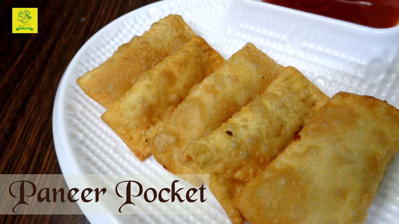 Paneer Pockets Recipe I Cheese Pockets Recipe I Paneer Parcel I Paneer ...