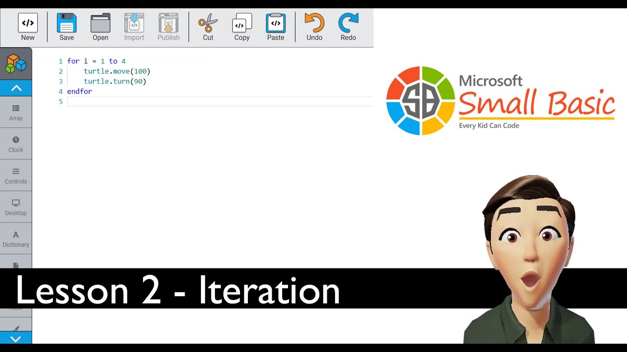 Small Basic - Using Iteration To Repeat Code - YouTube