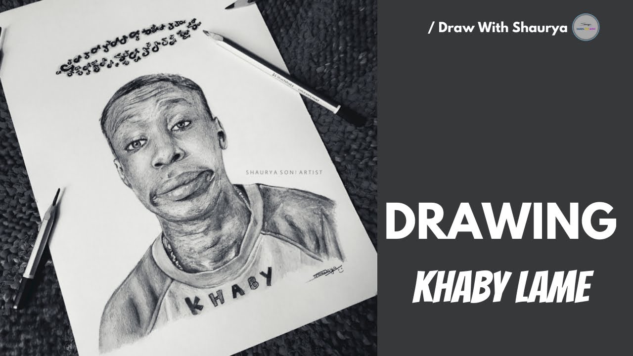 Khaby Lame Drawing With Graphite Pencils | TikTok - YouTube