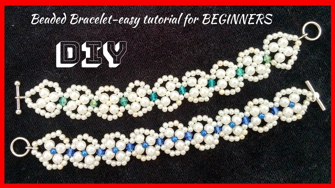Beaded jewelry making tutorial. Beaded bracelets. DIY Bracelets - YouTube