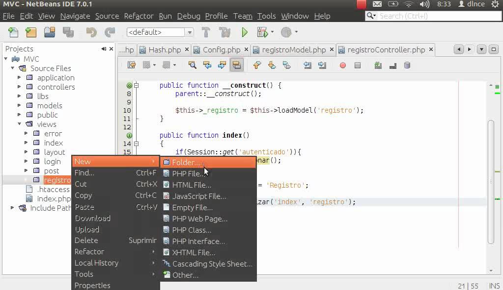 10 - PHP:POO+MVC - Crear un framework básico(registro de usuario) - YouTube