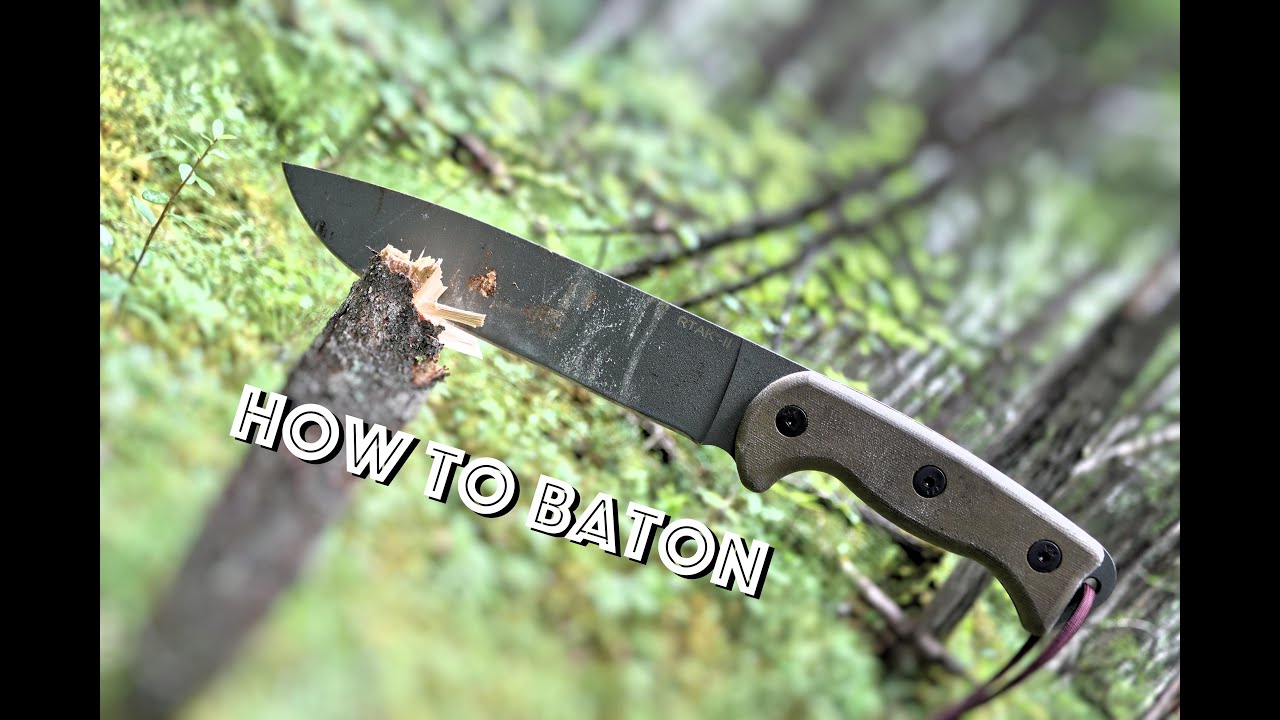 How to Split Wood (Baton) in Bushcraft and Survival - YouTube