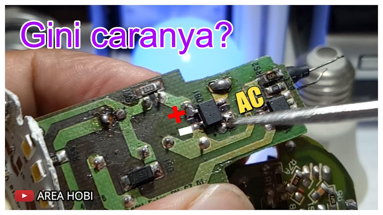 CARA CEK DIODA BRIDGE LAMPU LED - YouTube
