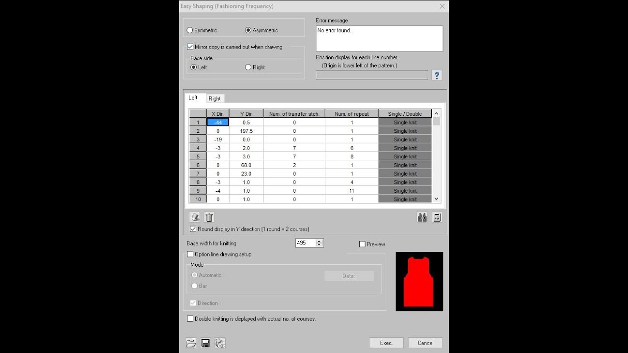 How to make easy shaping in Shima Seiki design system. - YouTube