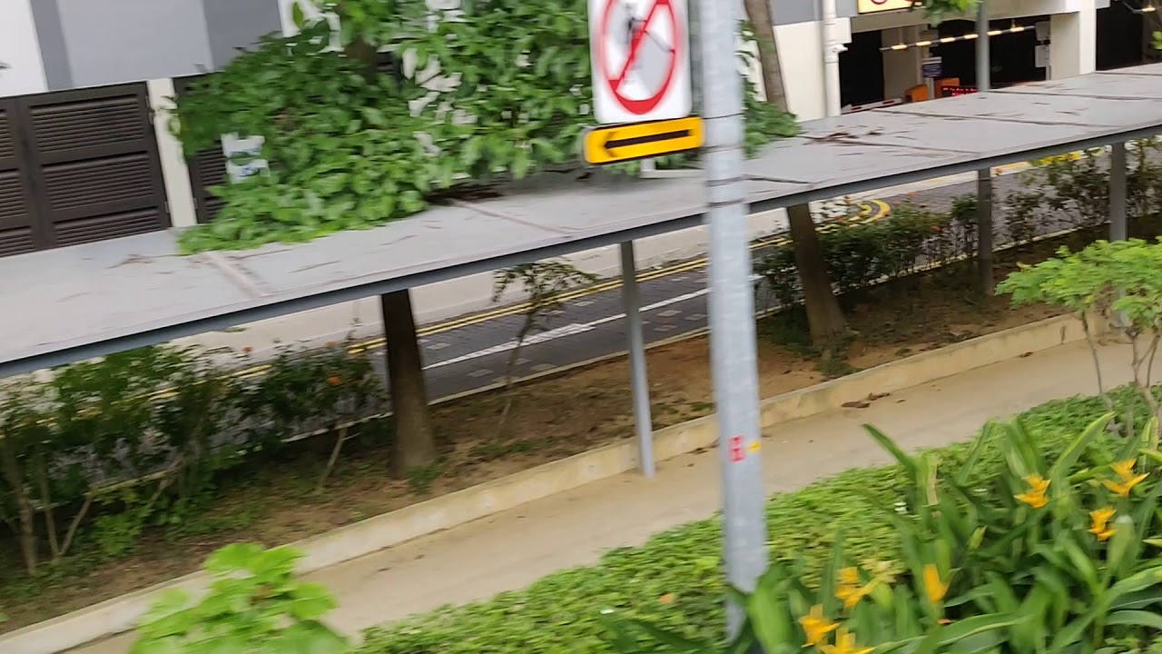 Clean street view from bus - YouTube