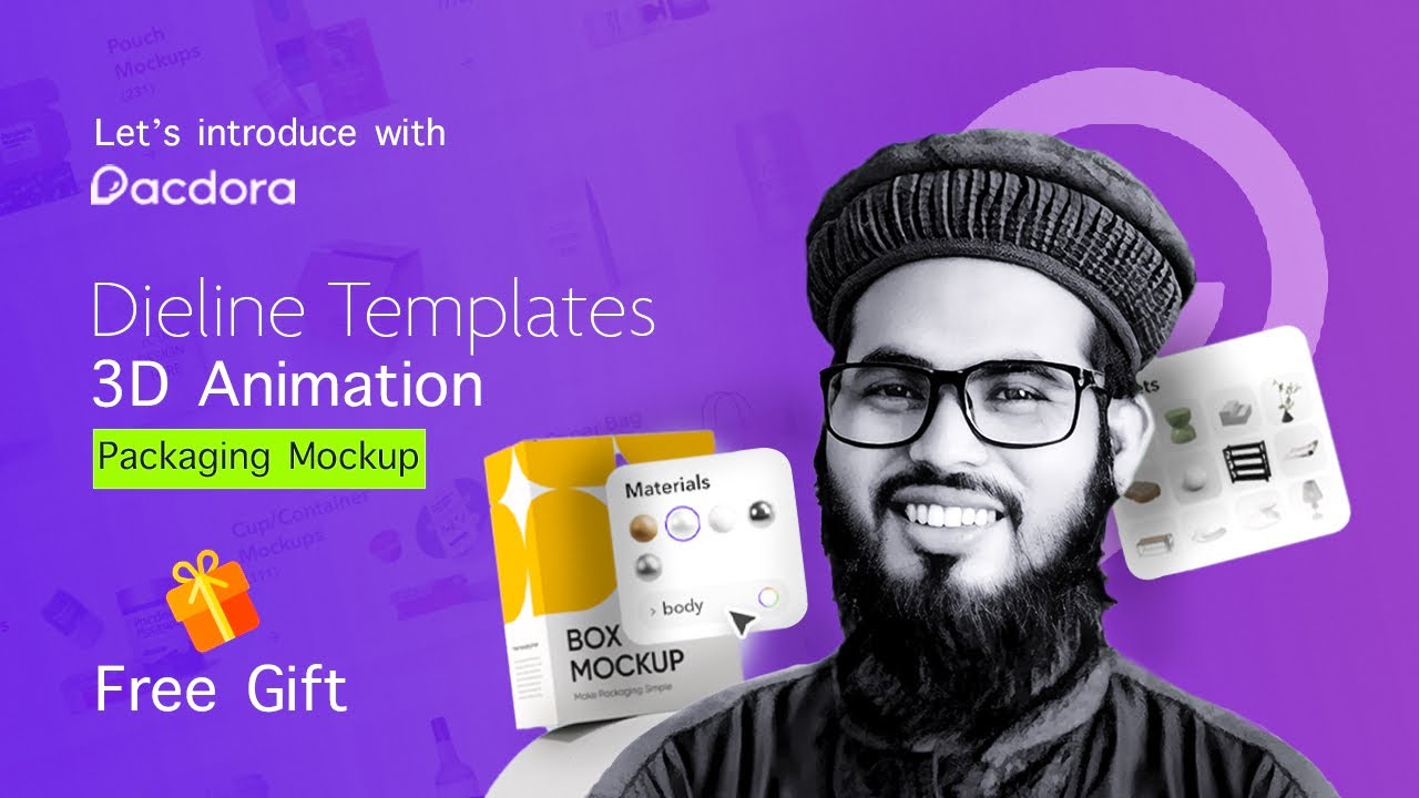 Packaging design and 3D Animation Mockup | Pacdora | Free Gift - YouTube