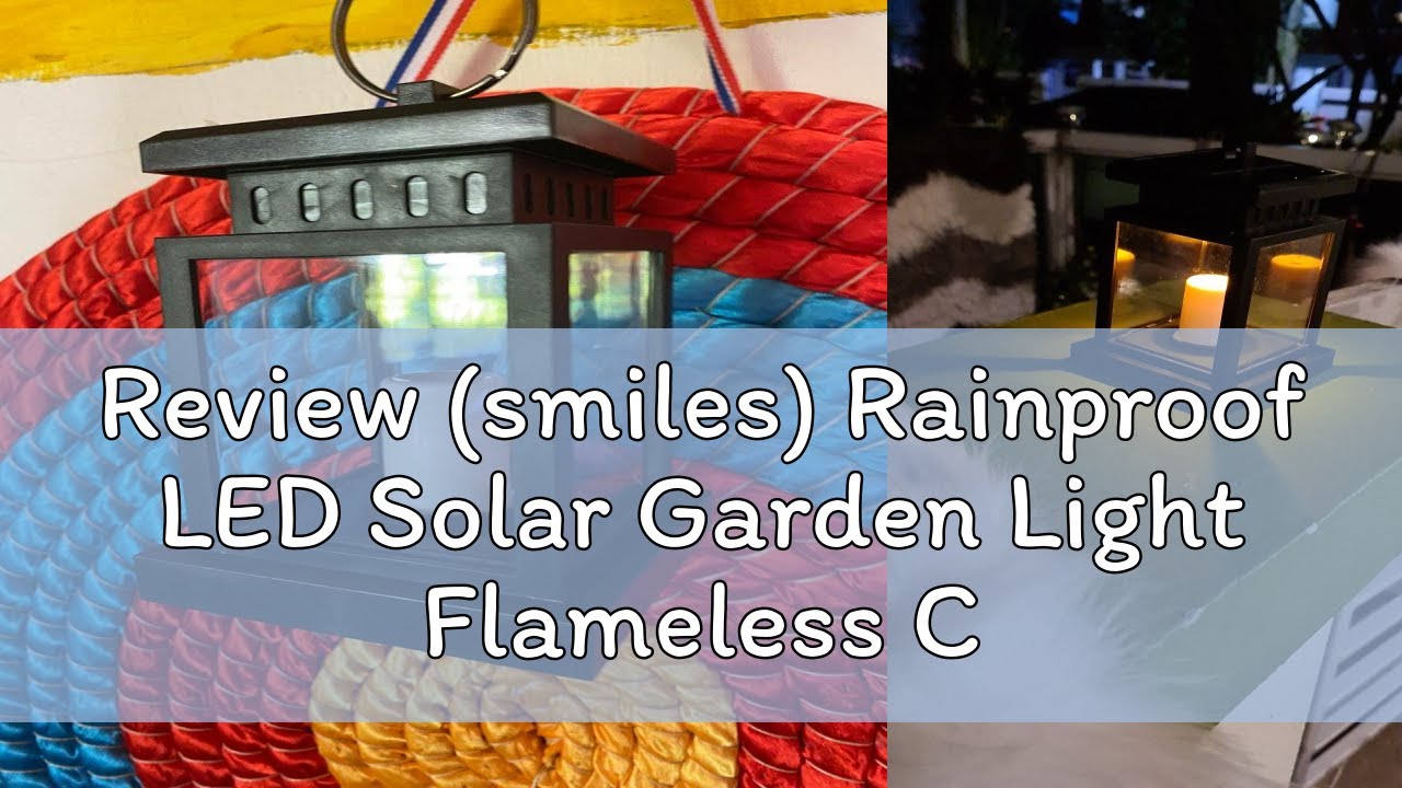 Review (smiles) Rainproof LED Solar Garden Light Flameless Candle ...