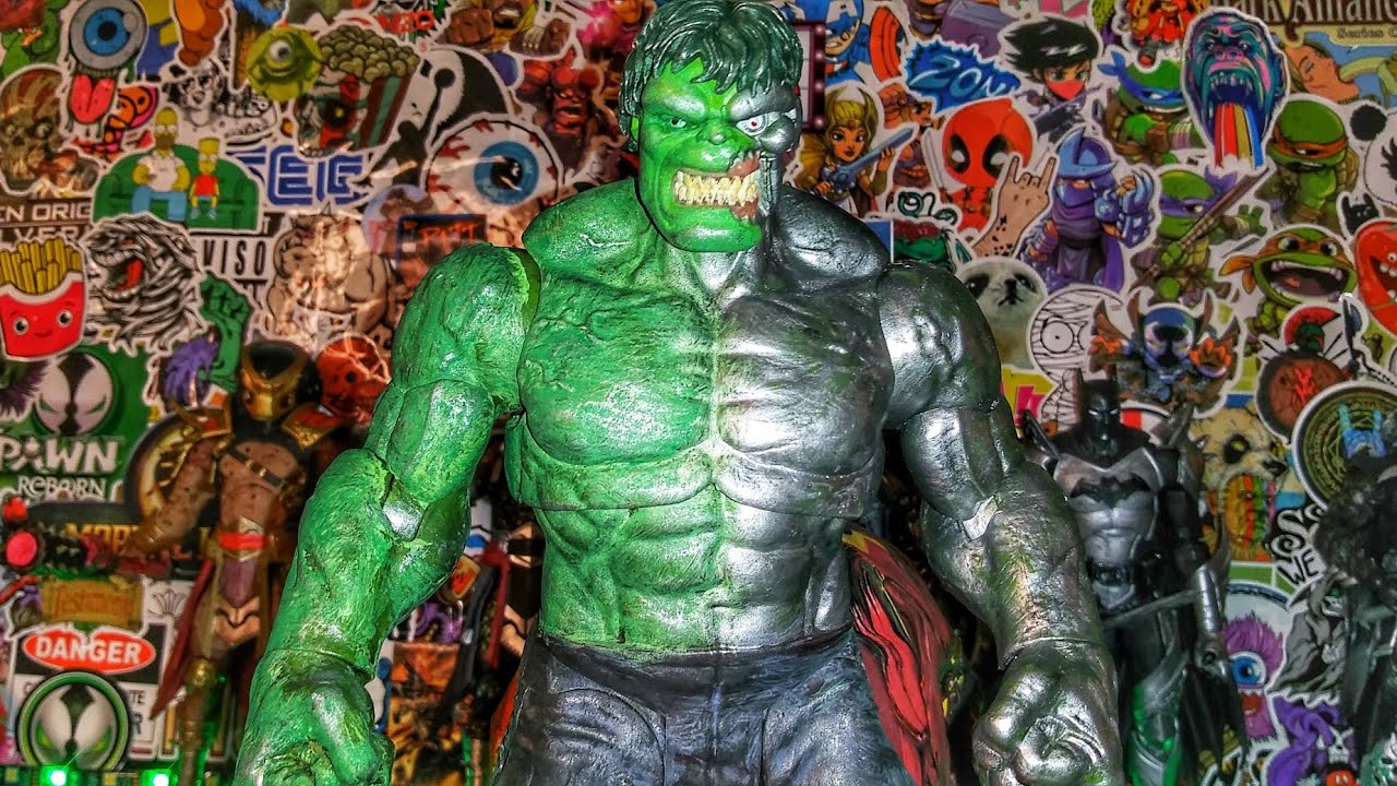 COSMIC CYBORG HULK MARVEL DIAMOND SELECT CUSTOM REVIEW! - YouTube