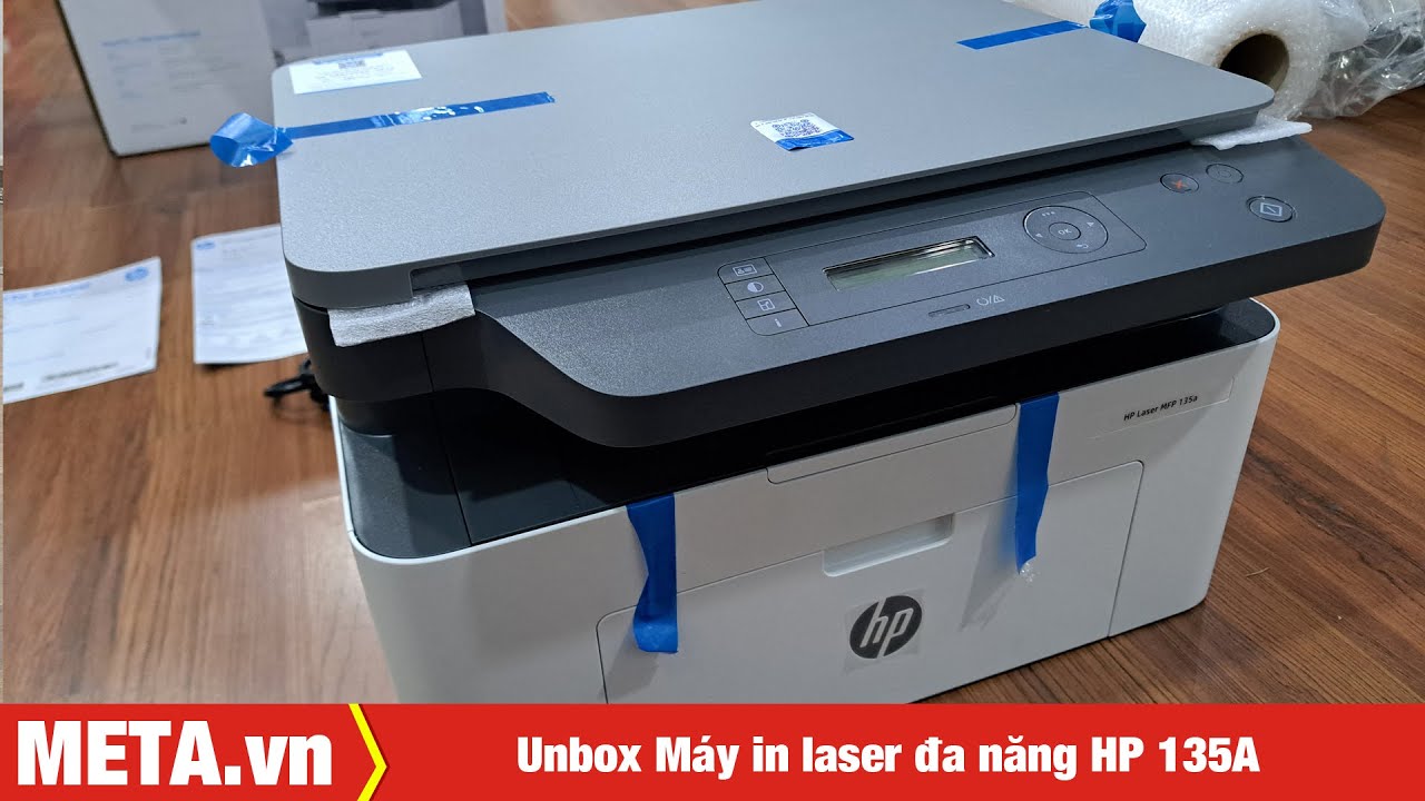 Unbox máy in laser đa chức năng HP 135A (MFP 135A) | META.vn - YouTube