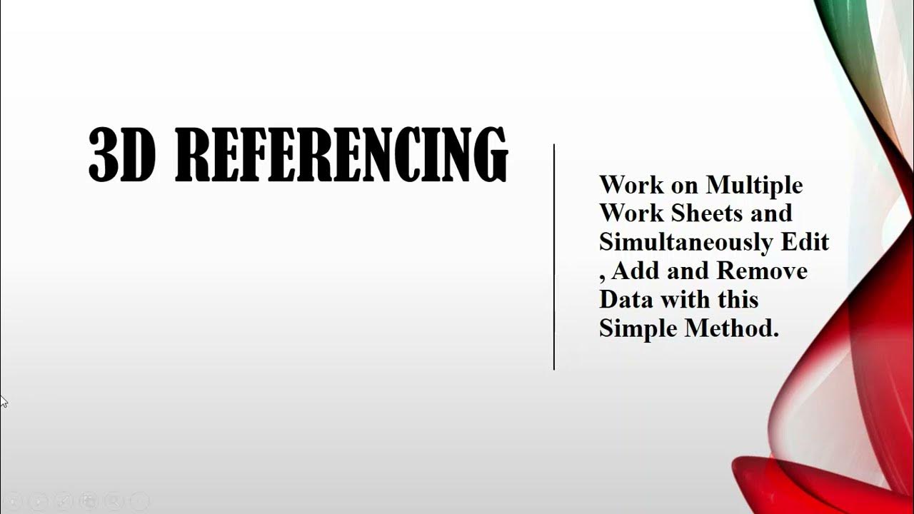 Work on Multiple Sheets Simultaneously in Excel | Using 3D References in Excel Functions. - YouTube