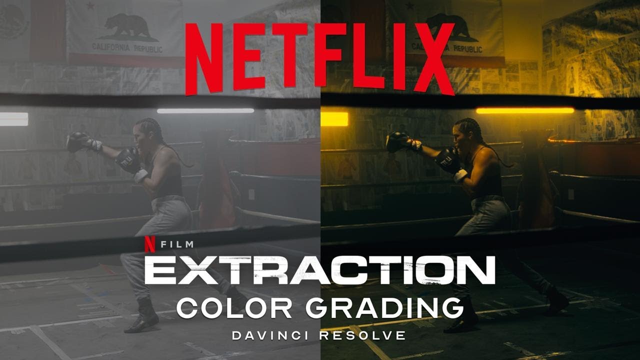 Netflix Action Film Look Color Grading Tutorial Davinci Resolve ...