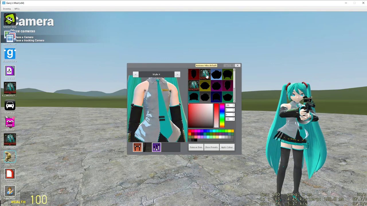 (Gmod) Hatsune Miku Project diva future tone Player model test - YouTube