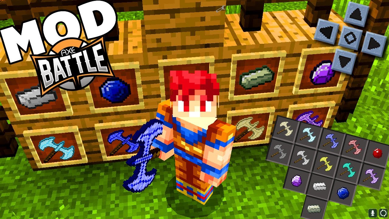 LANÇOU! MOD BATTLE AXE PARA MINECRAFT PE ! - (Minecraft Pocket Edition ...