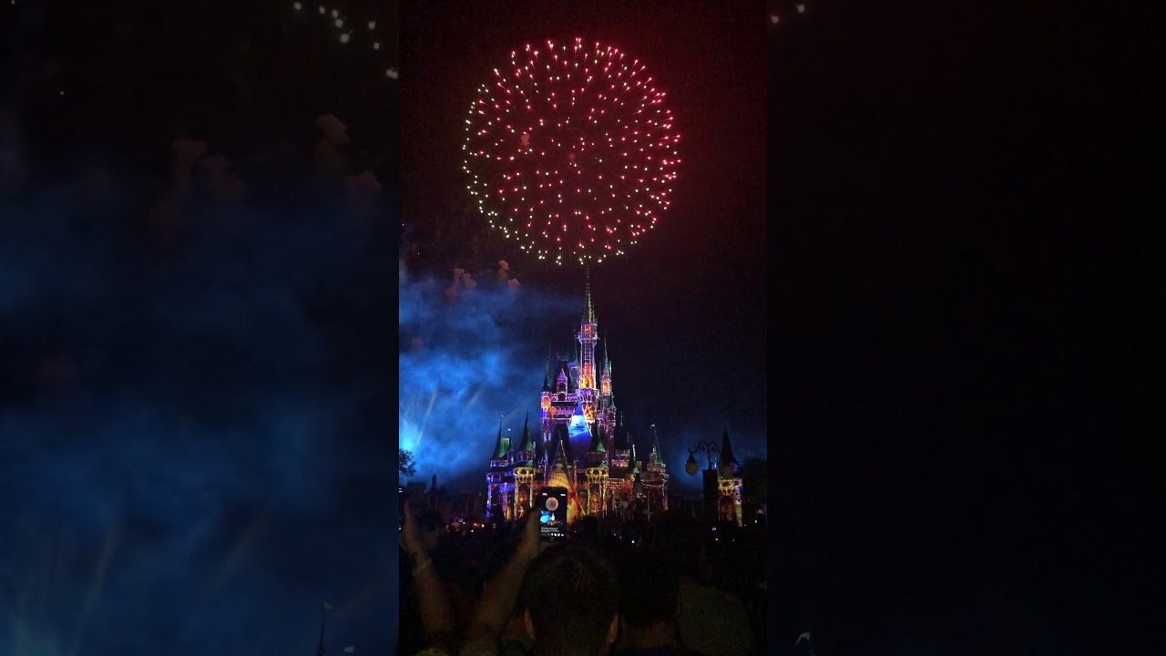 Walt Disney World Magic Kingdom Fire Works Spectacular 2018#1-2 - YouTube