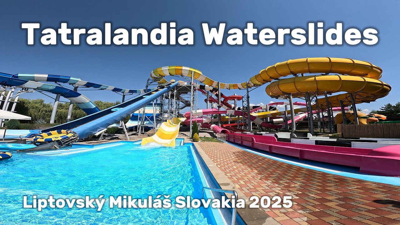 Waterslides in Slovakia's Largest Water Park Tatralandia Liptovský ...