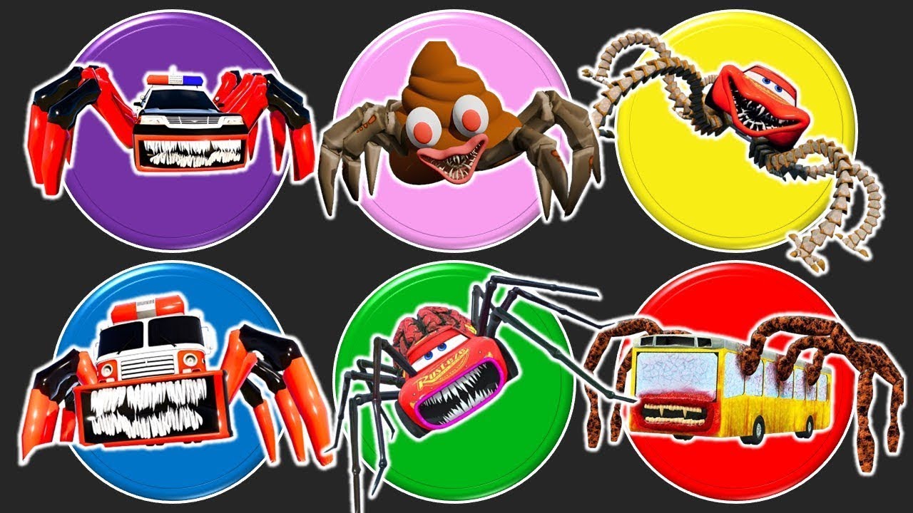 HUNTING MONSTER | Police Car Eater, Poop Head Eater, Mcqueen Cyborg ...