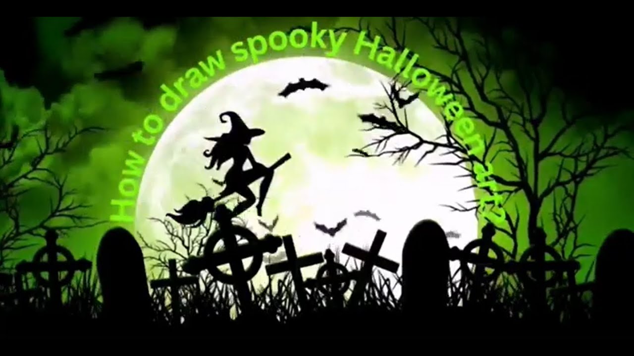 How to draw spooky halloween stuffs | draw with dhesa| step by step ...