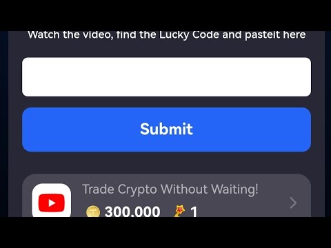TapCoinsBot Lucky Code 14 November | Trade Crypto without Waiting Tapcoin luck code - YouTube