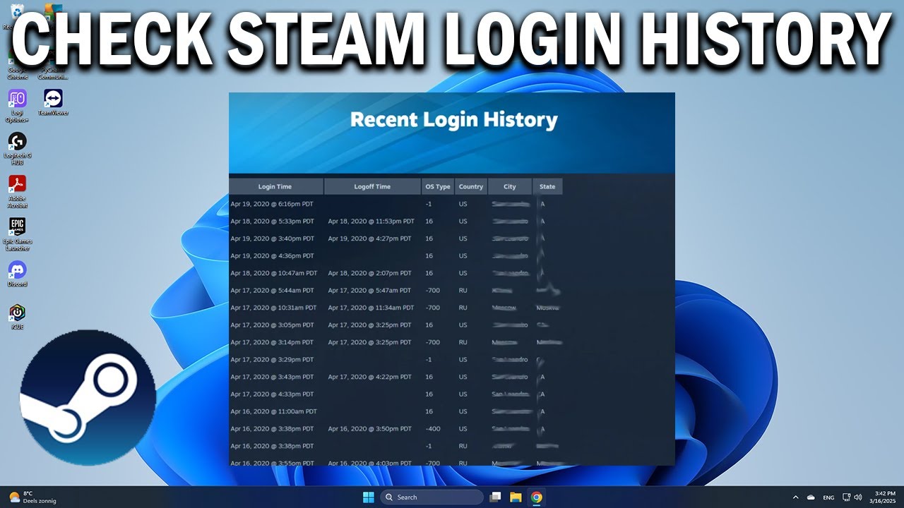 How To Check Steam Login Activity & History - Easy Fix - YouTube