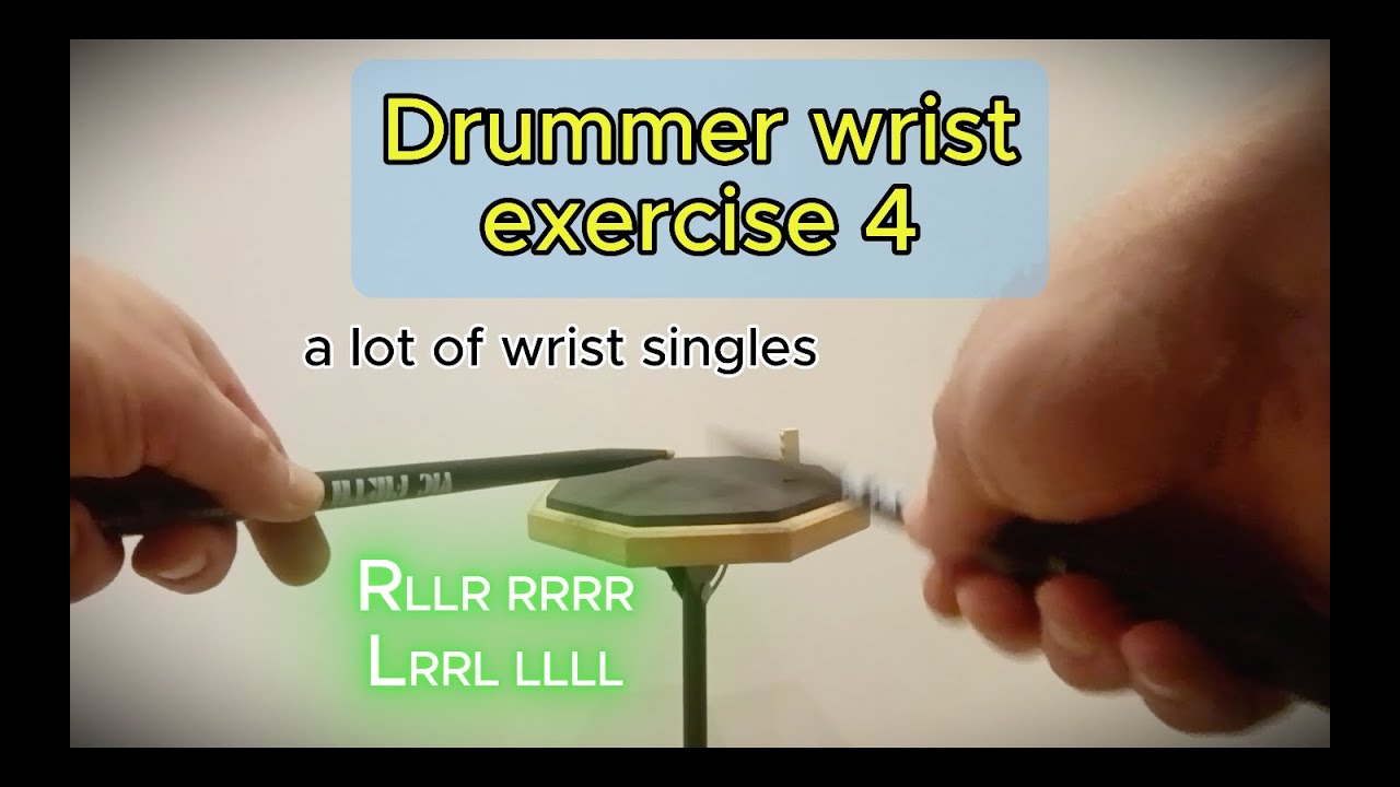 Drummer wrist exercises, exercise 4 - YouTube