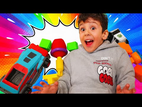 1 B 2 Arabalar ve Uçan Ayılar, Ayı Atma Oyunu Komik Bitti EĞLENCELİ ÇOCUK OYUNU