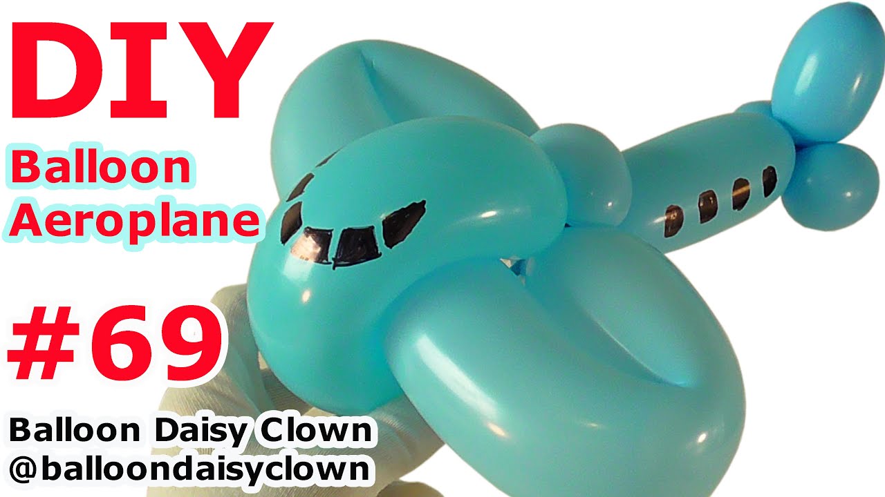 Balloon Airplane TUTORIAL DIY - YouTube