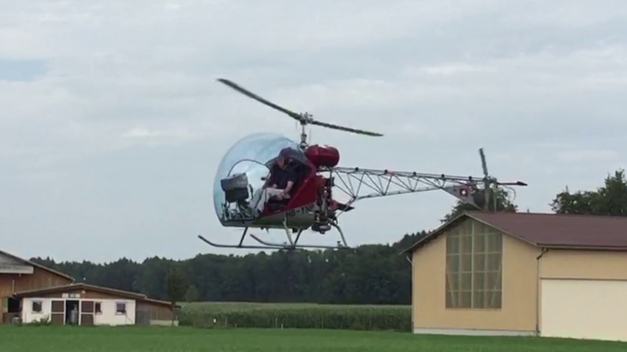First Flight Safari 400 Helicopter HB-YNP - YouTube