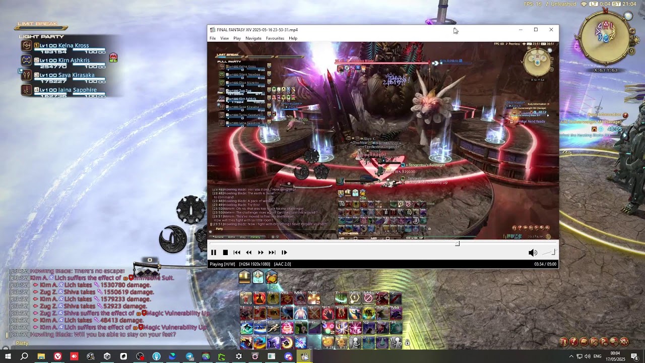 ff blind prog day 20 m8s enrage group annihilation - YouTube