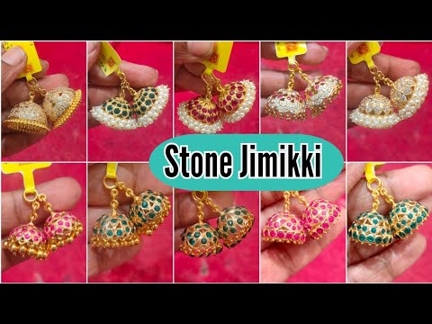 Saravana Elite 4 grams Onwards Stone Jimikki Collection || Lightweight ...