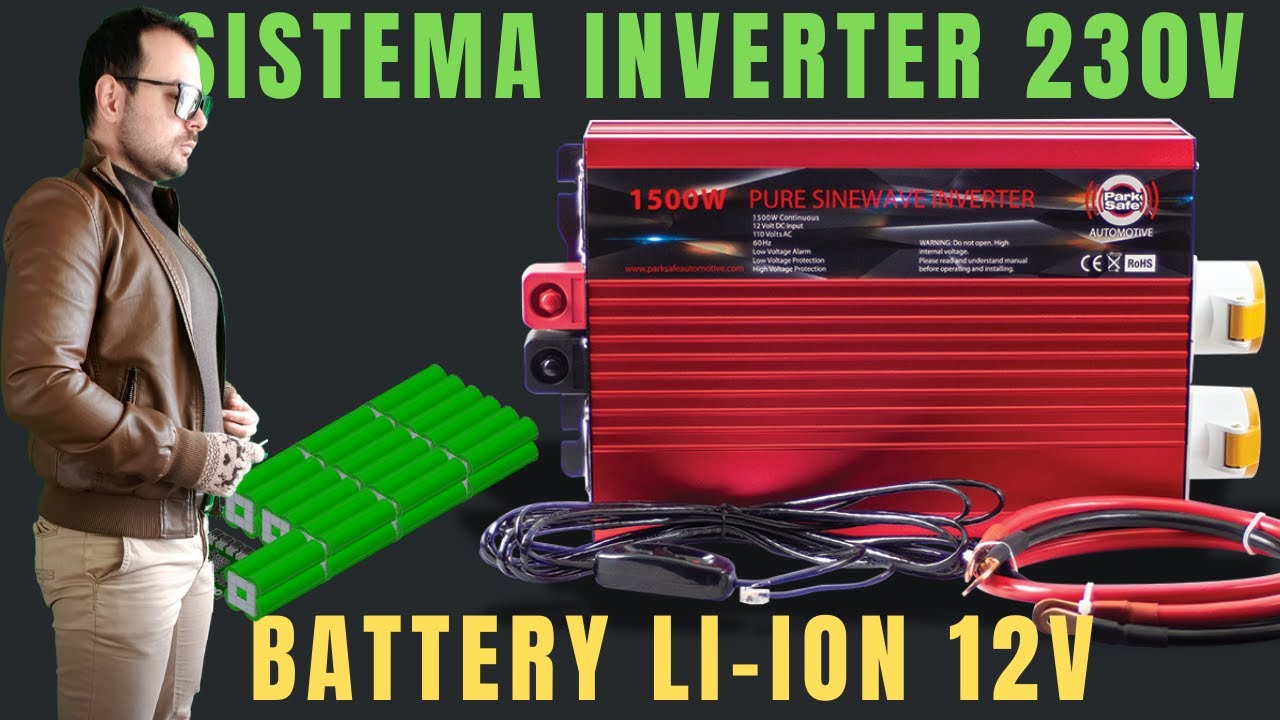 COME COLLEGARE INVERTER A BATTERIA 12v E AVERE 230V - YouTube