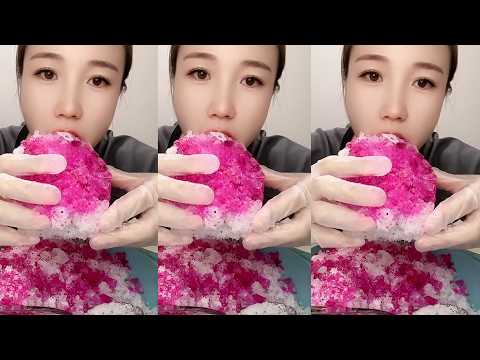 QIAN EATING ICE / MUKBANG ICE / 吃冰😈小达人😈燕子 #mukbang #asmrsounds