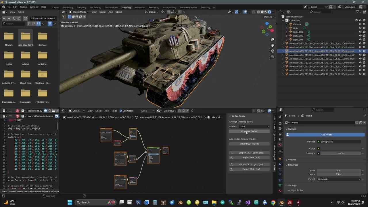 World of Tanks Blender tool Plugin. - YouTube