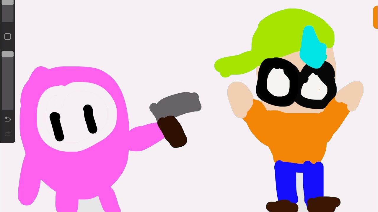 Playing fall guys copy (stumble guys) - YouTube