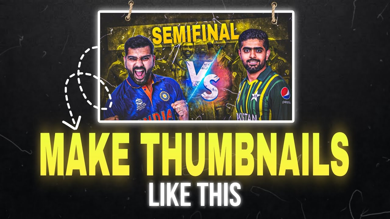 How To Make Cricket Thumbnail 🔥 (Very Easy) - YouTube