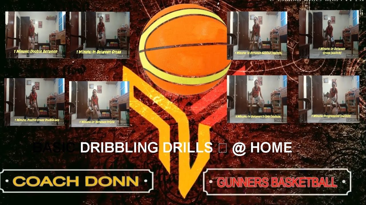 BASIC DRIBBLING DRILLS 🏀 @ HOME - YouTube
