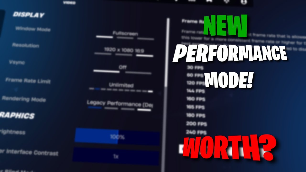 Legacy vs New performance mode with RTX 3060 (Fortnite Benchmark) - YouTube