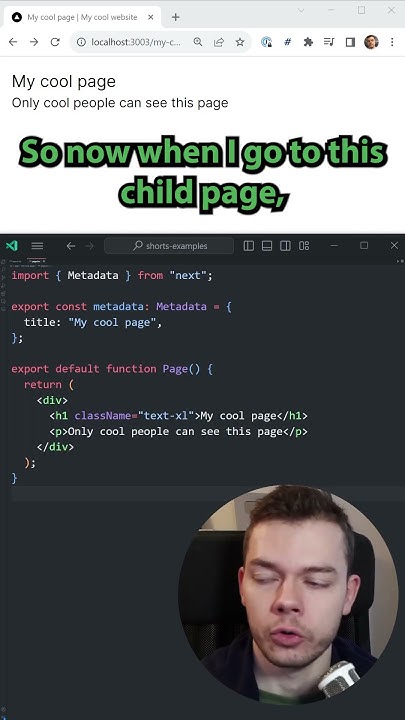 Nextjs Metadata Title Template 💡 Nextjs Nextjstutorial Nextjs14 Reactjs Webdeveloper Youtube