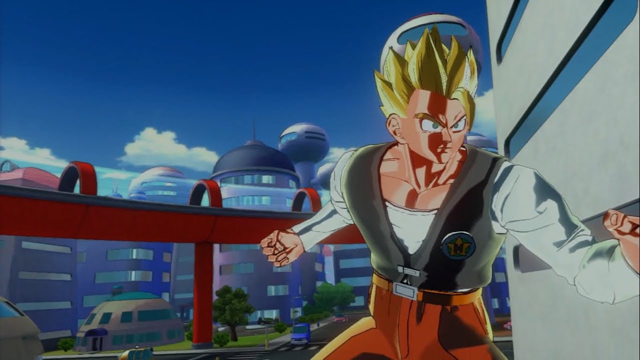 Gohan high school uniform vs Broly & Super Buu | Dragon Ball Xenoverse ...