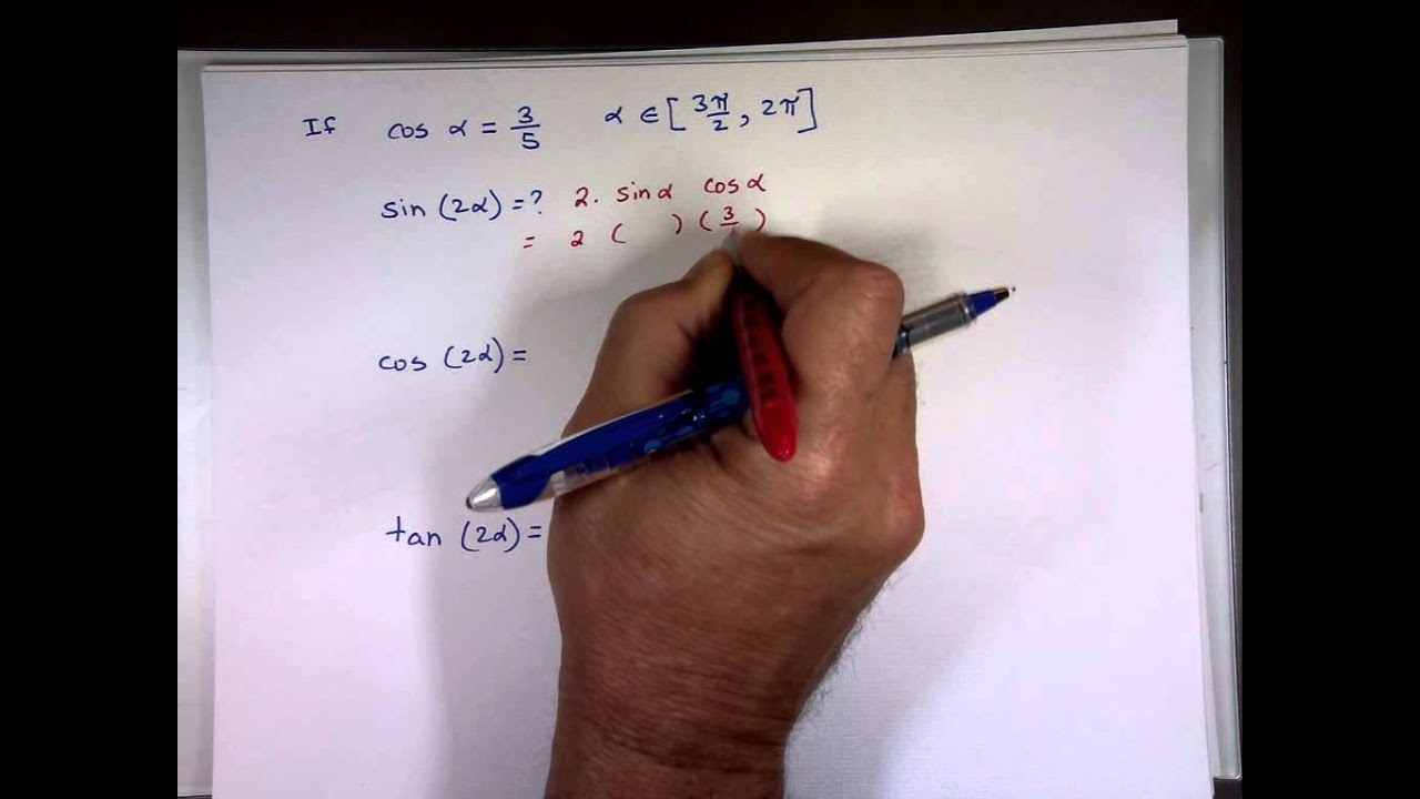 Double-Angle Formulas - YouTube
