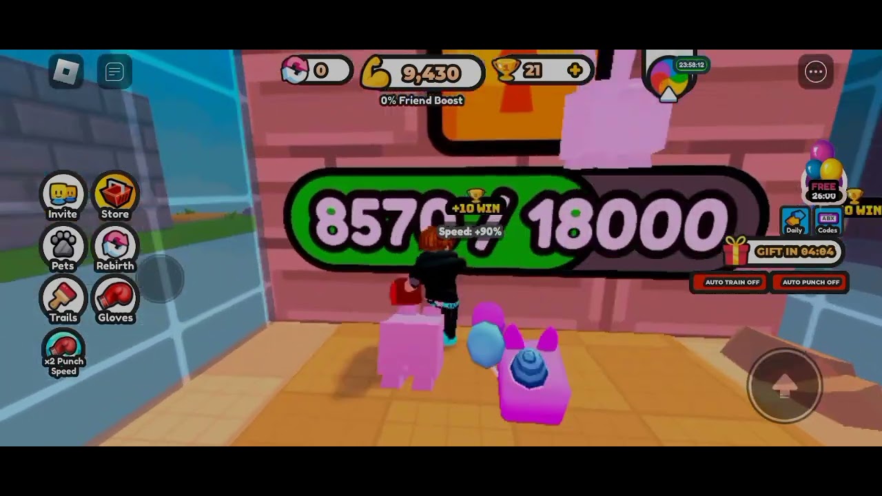 Iam punching walls!(roblox punching simulator) - YouTube