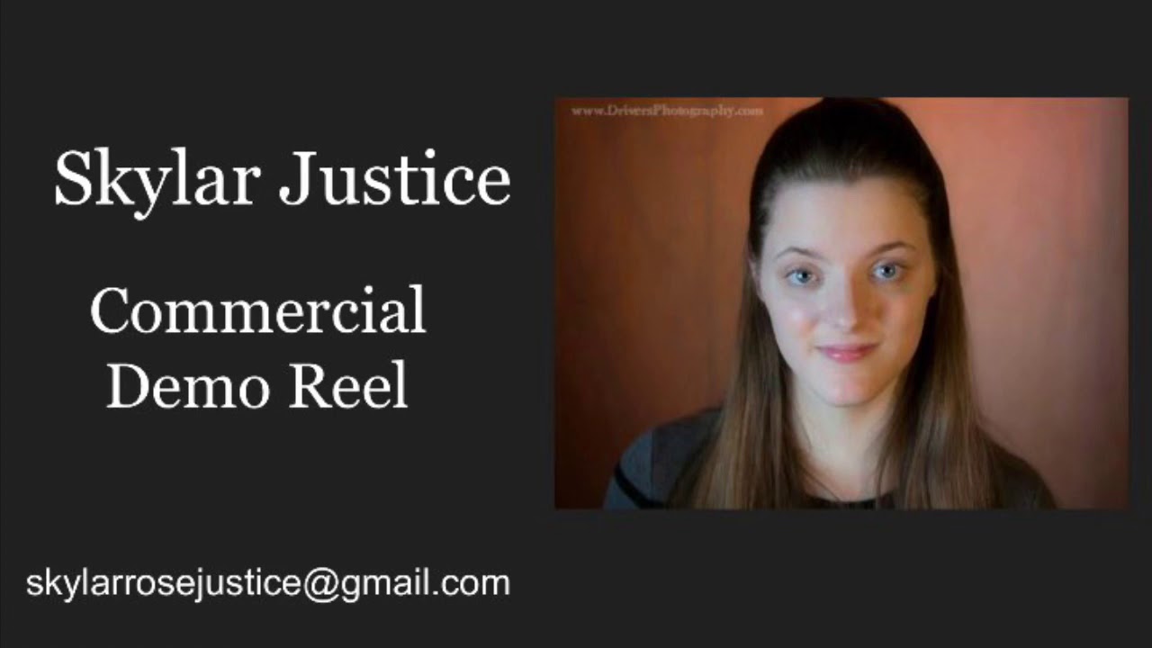Skylar Justice Commercial Demo Reel - YouTube